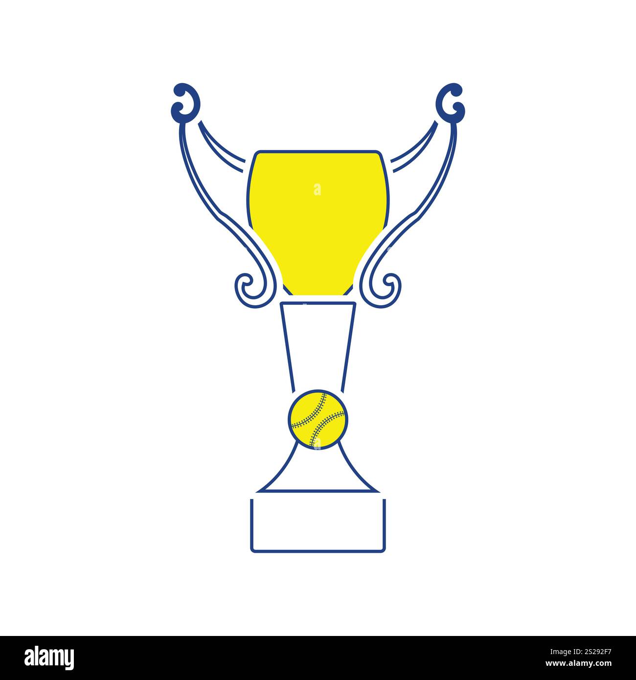 Baseball cup icon. Thin line design. Vector illustration Stock Photo ...