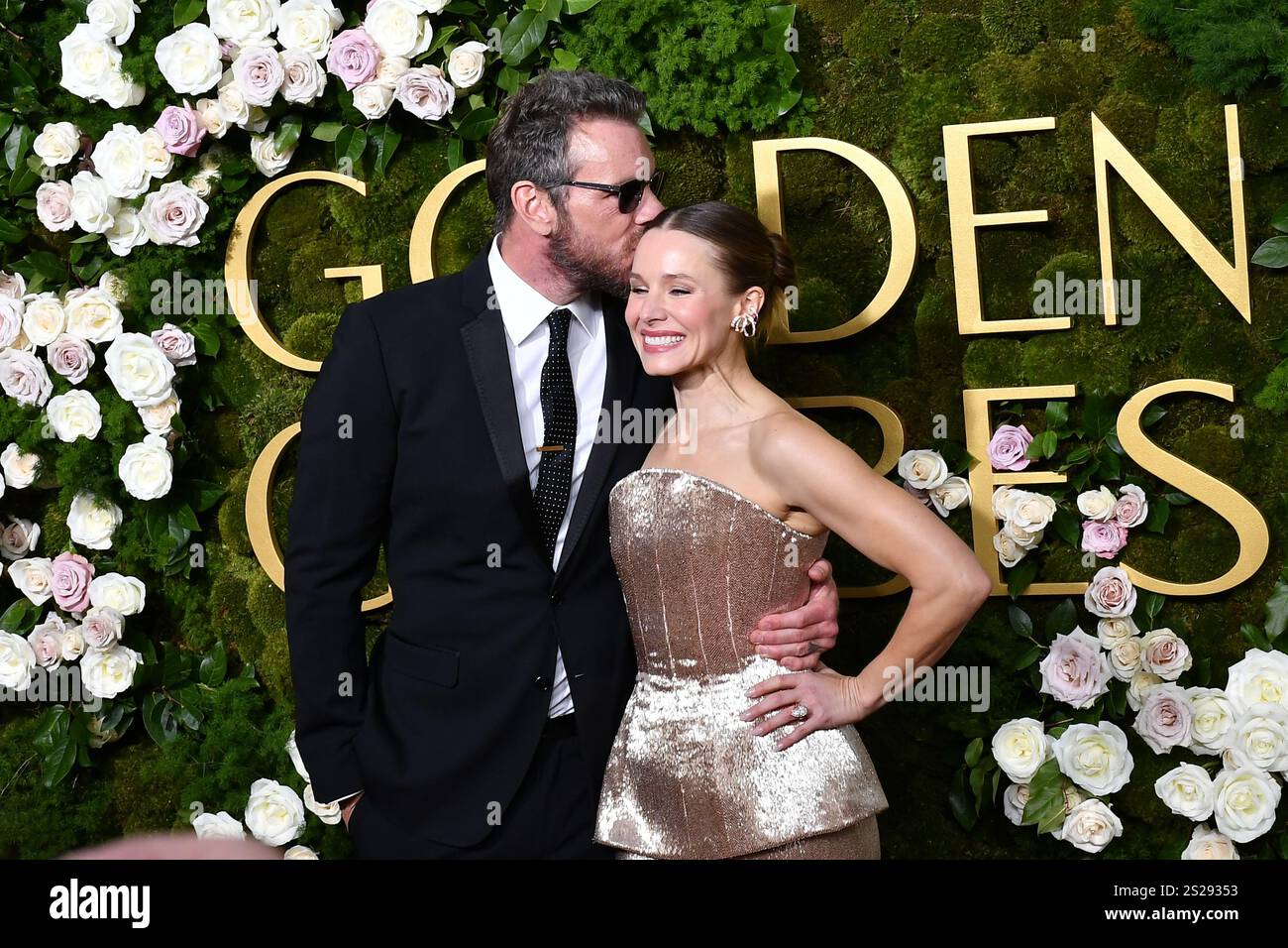 Dax Shepard and Kristen Bell attends the 82nd Annual Golden Globe ...