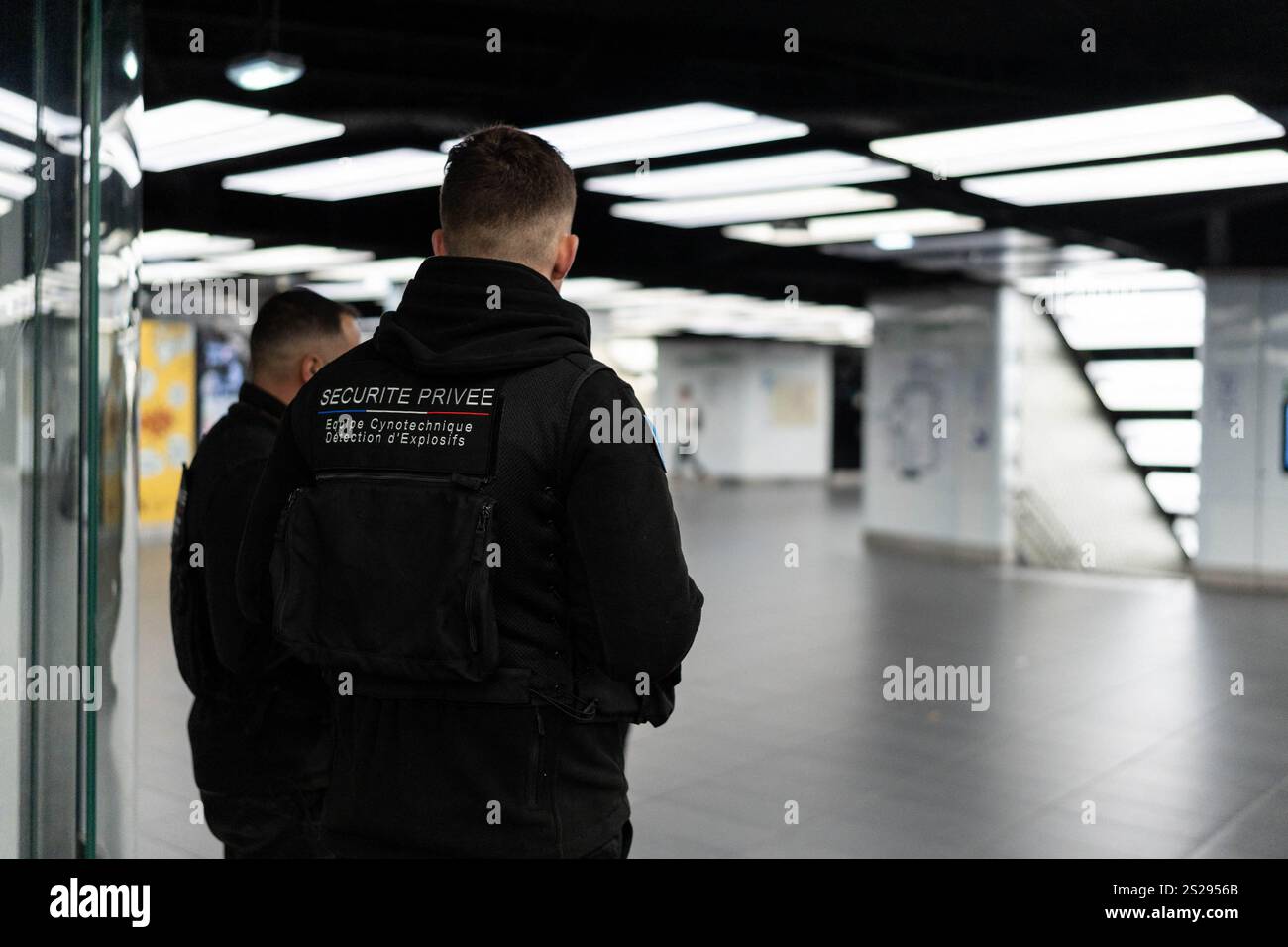 Paris, France. 06th Jan, 2025. The insignia badge of a RATP security ...