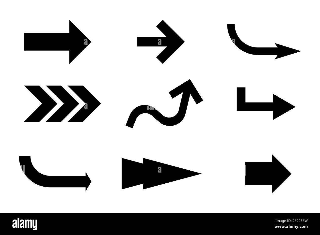 Directional arrow icon. Outward pointing arrows. Vector graphic flow. Simple arrow styles Stock ...