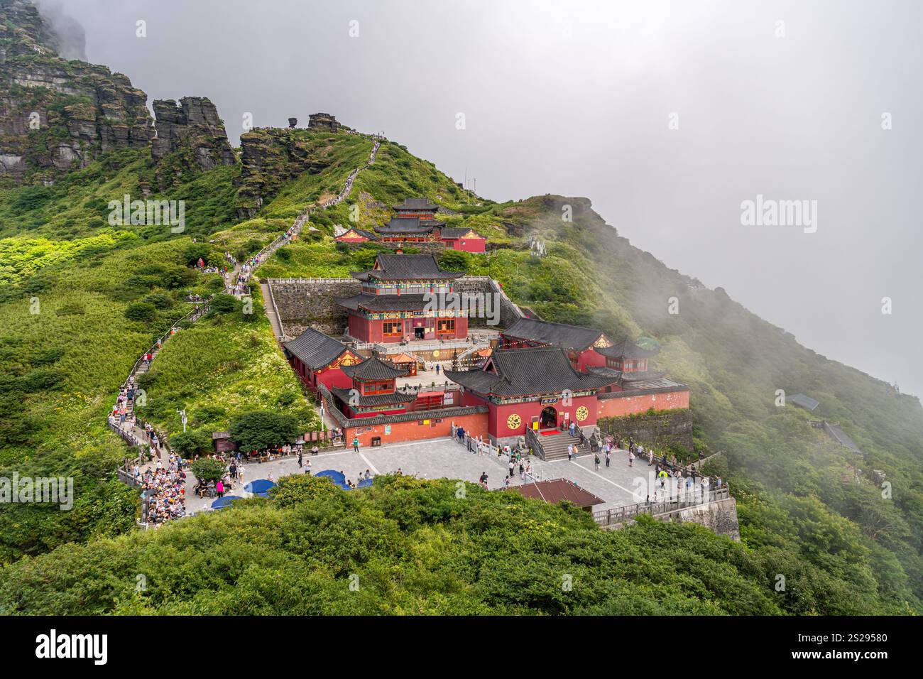 AUGUST 10, 2022, TONGREN, CHINA: Chinese tourists in front of the ...