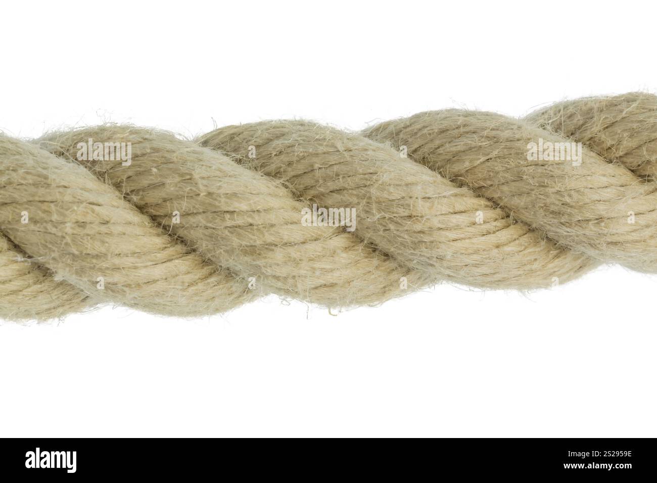 Piece of a rope, symbolising strength, reliability and weakness Stock ...
