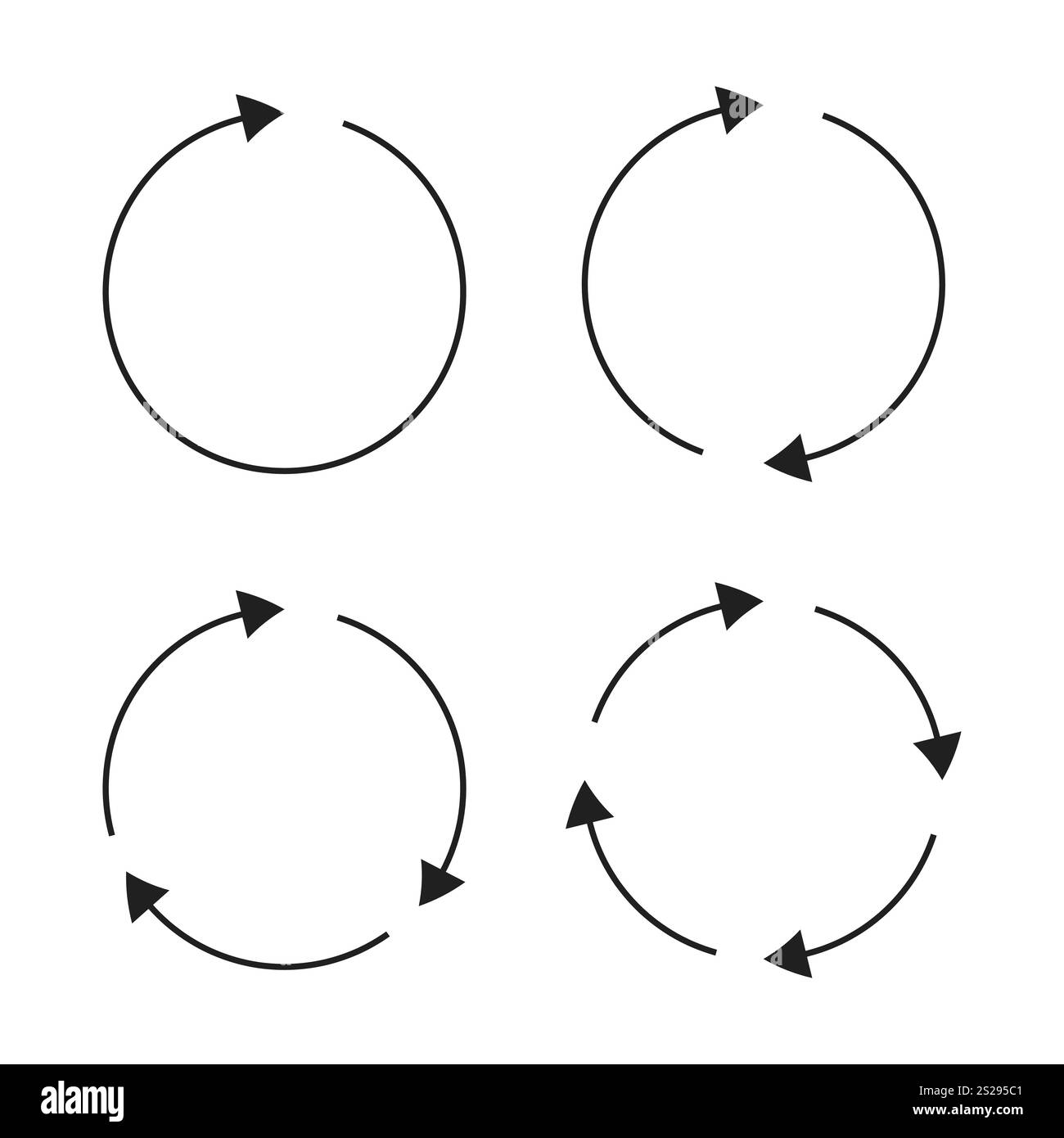 Circular arrow forms. Rotational flow symbols. Abstract circular motion ... Circular arrow forms. Rotational flow symbols. Abstract circular motion ...