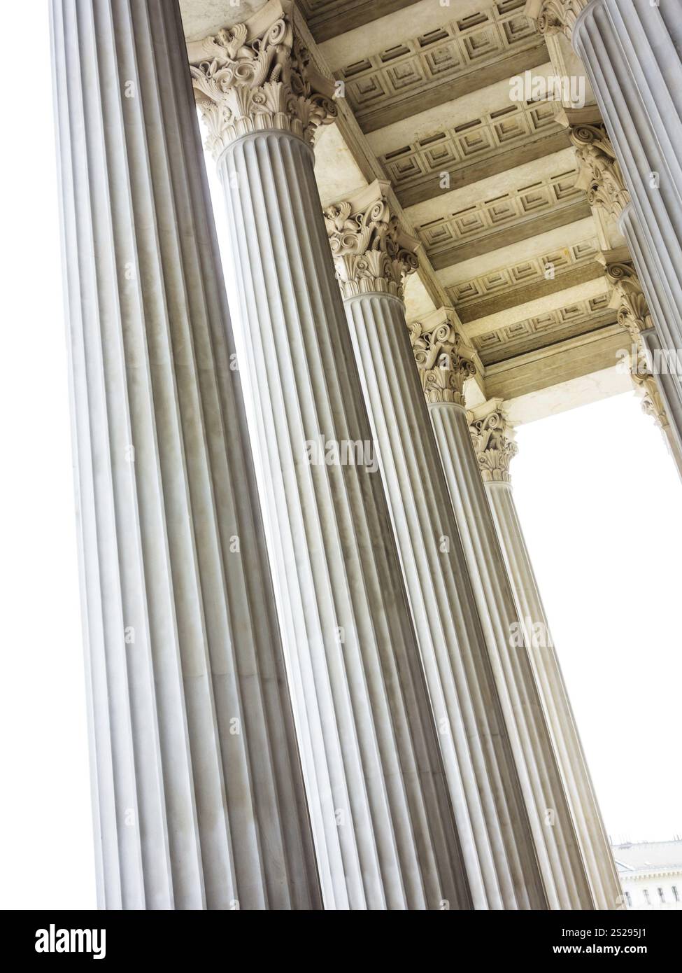 Columns at the parliament in Vienna, symbolic photo for architecture ...