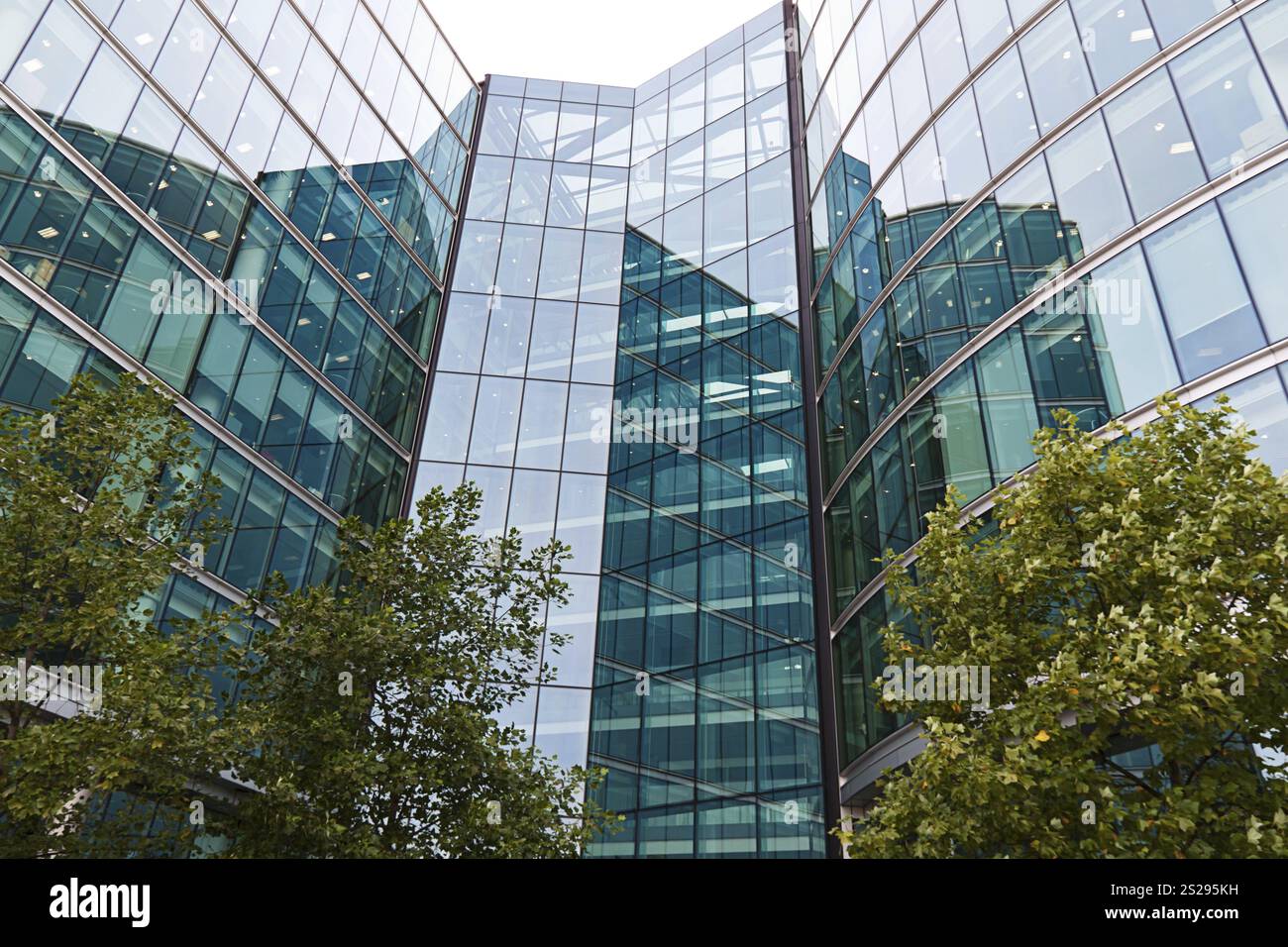 The modern facade of an office block London, England Austria Stock ...