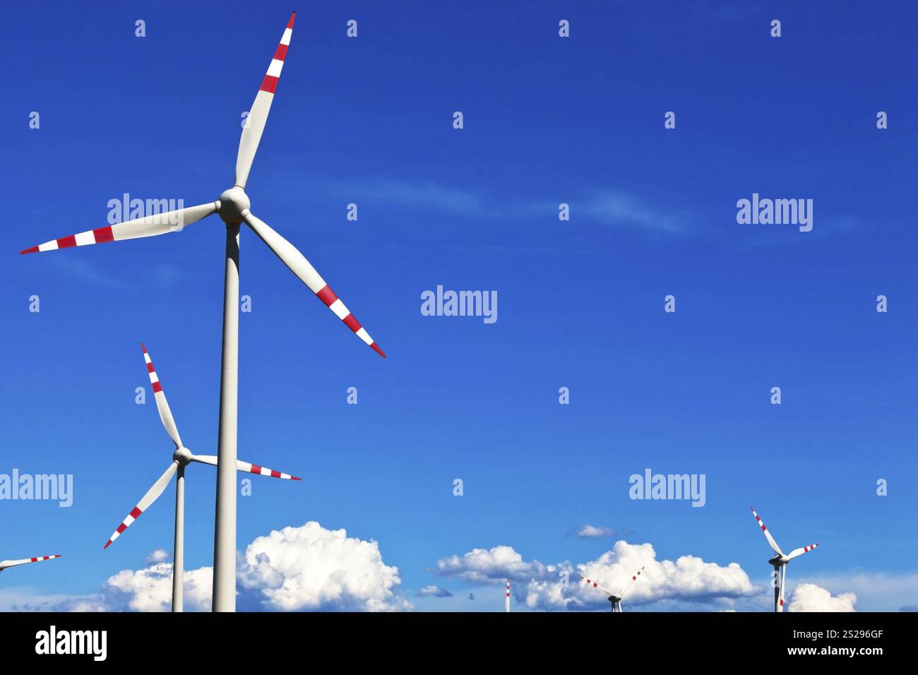 Wind turbine of a wind power plant. Generating alternative and ...