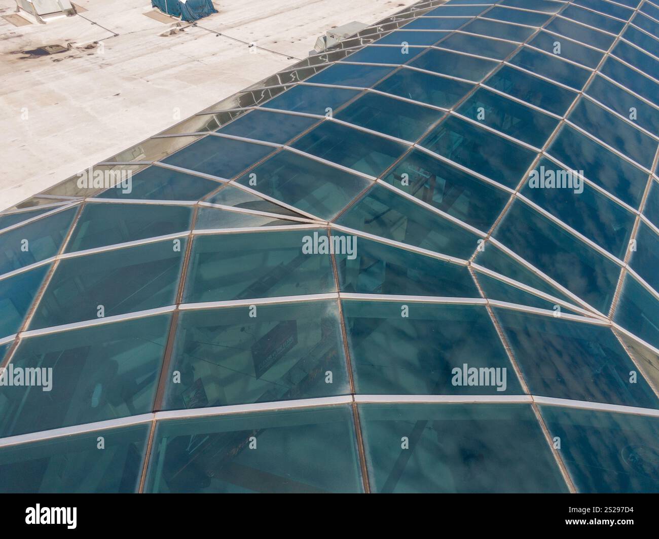 Day Time Drone Images of Large Commercial Building With a TPO Roof and ...