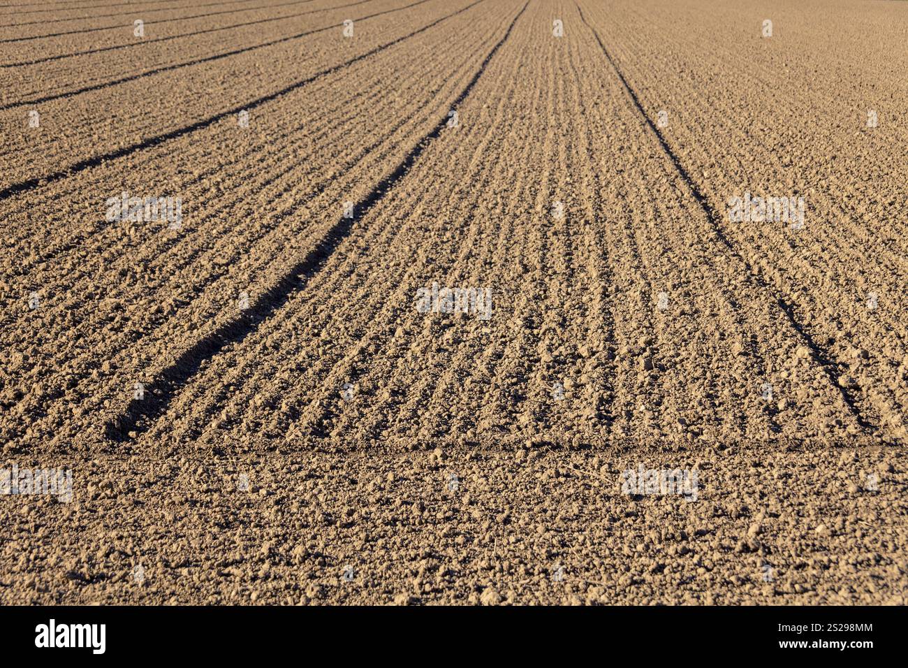 The farmer's freshly tilled fields. Background for statistics Stock ...