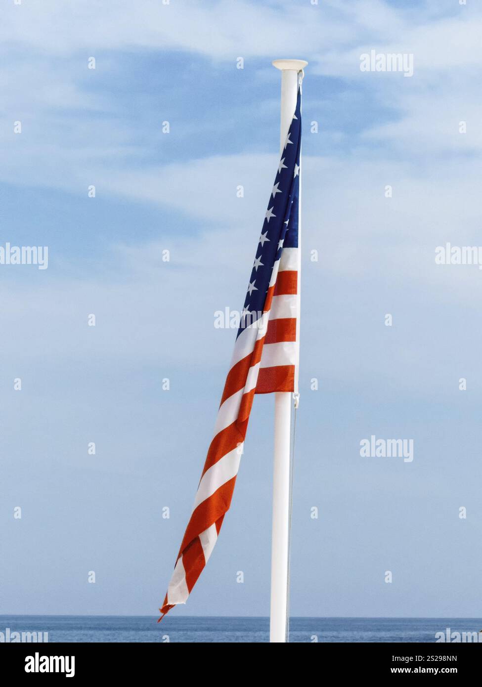 National flag of the USA, symbolic photo for patriotism, sovereignty ...
