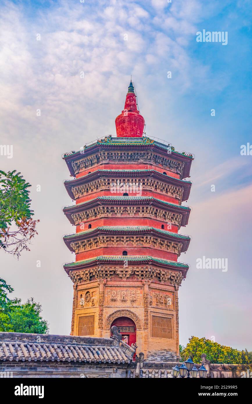 Wenfeng Pagoda of Tianning Temple in Anyang, Henan Stock Photo - Alamy