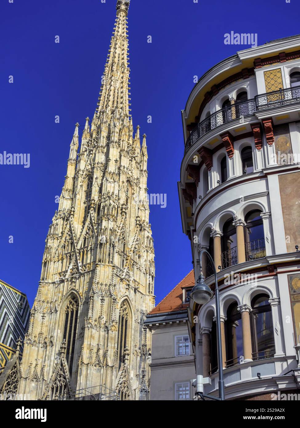 St Stephen's Cathedral in Vienna, Austria. One of the city's landmarks ...