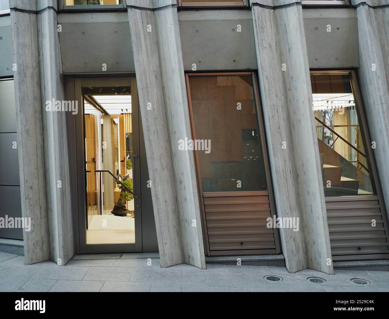 TOKYO, JAPAN - January 3, 2025: Detail of the Norihiko Dan-designed ...