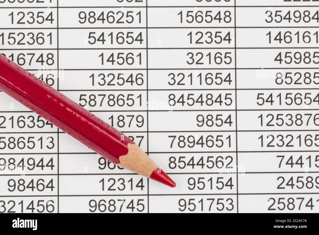 A table with turnover and expenditure figures. Symbol photo for costs ...