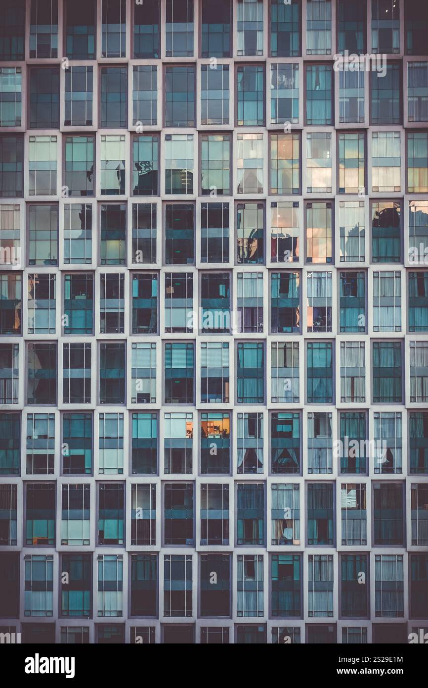 Modern office building facade and windows, front view Stock Photo - Alamy
