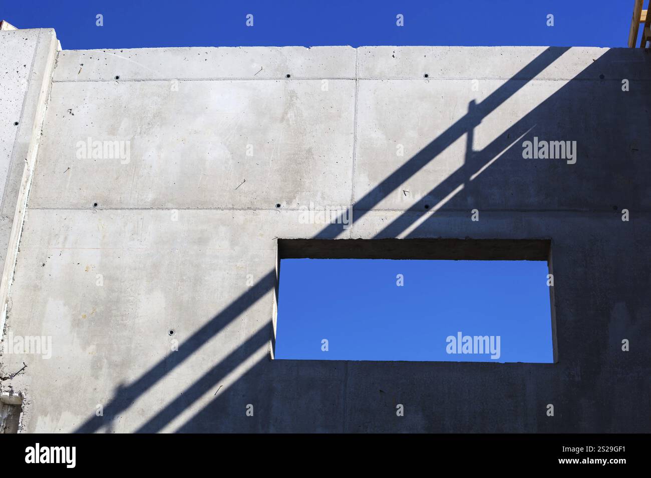The construction site of a new company building for production and ...