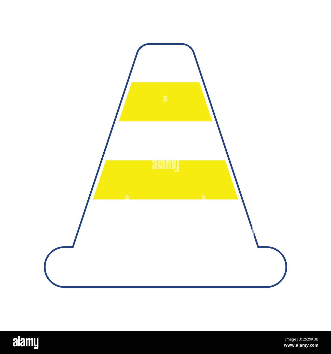 Icon of Traffic cone. Thin line design. Vector illustration Stock Photo ...