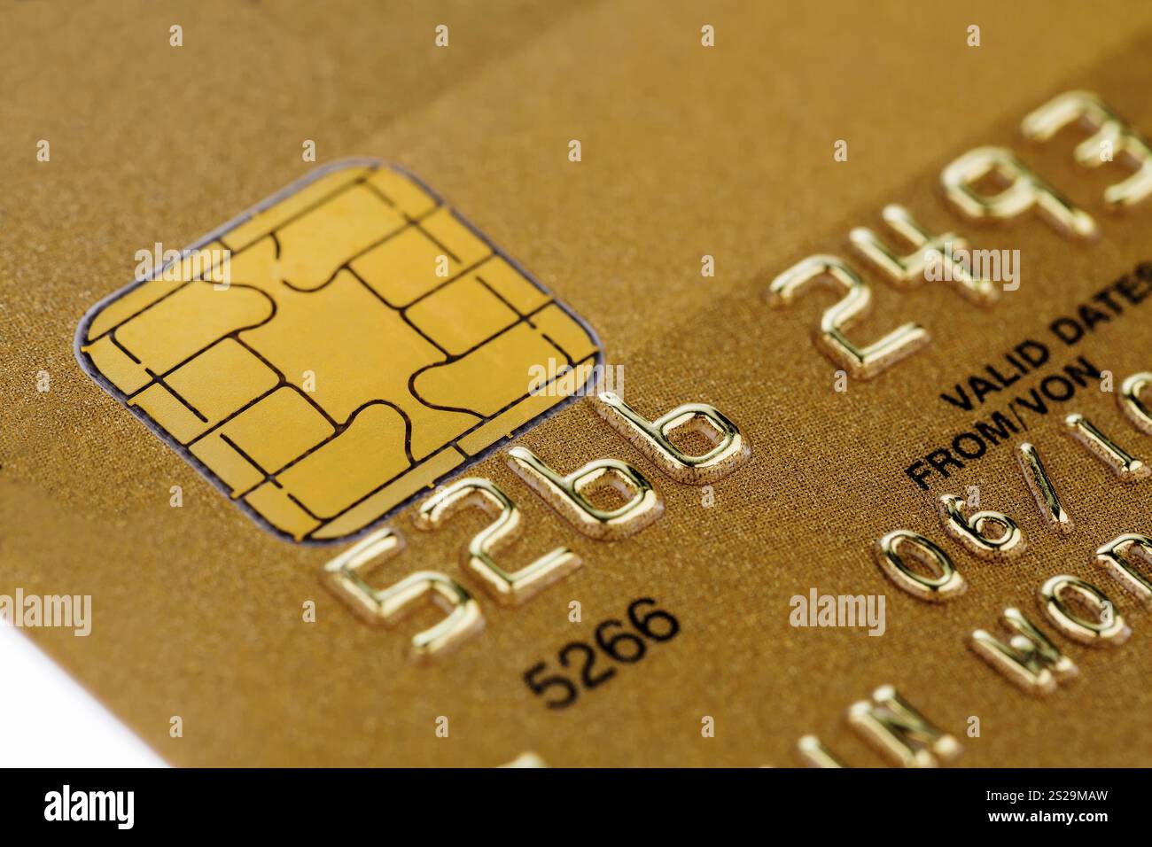 A golden credit card. Symbolic photo for cashless shopping and status ...