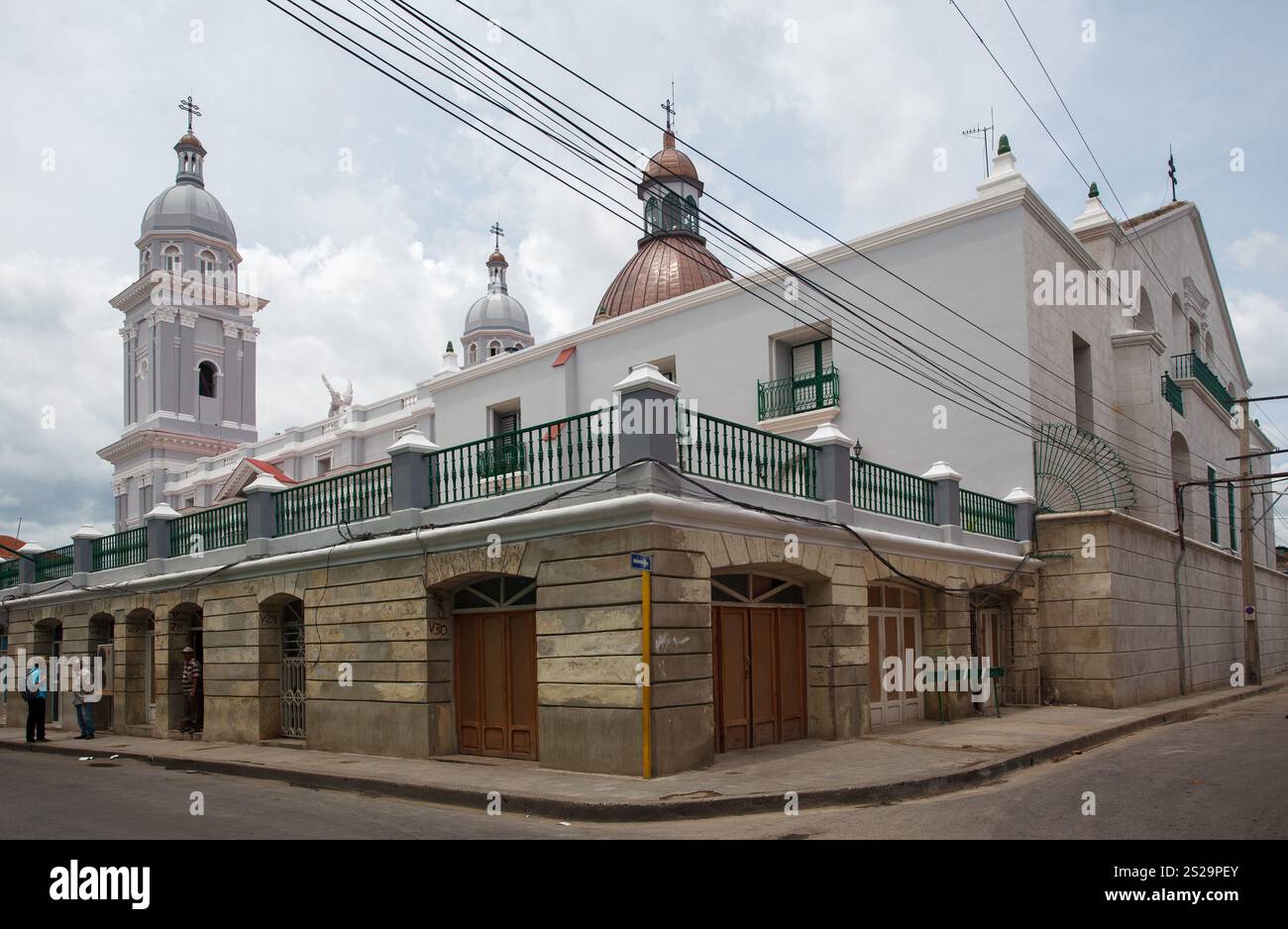 The Cathedral Basilica of Our Lady of the Assumption facade with its ...
