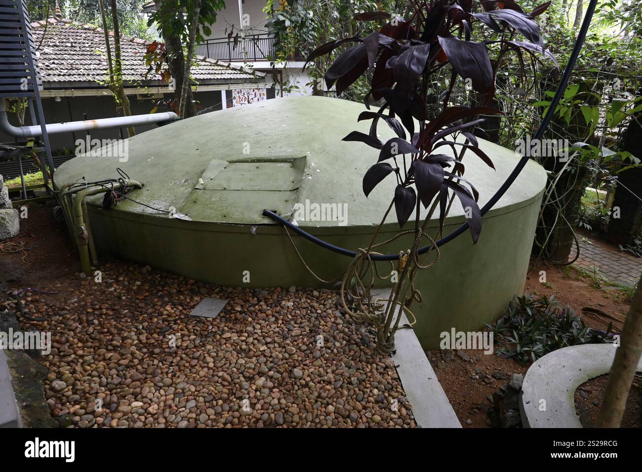 Water storage tank, rainwater storage tank, India, Kerala, Asia Stock ...