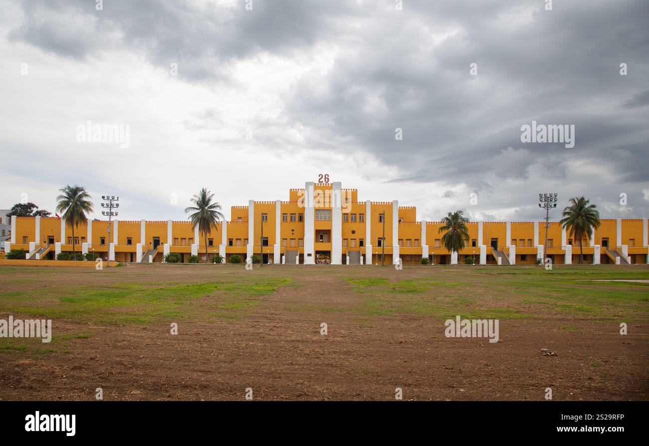 The Moncada barracks, today the 26th of july museum with bullet holes ...