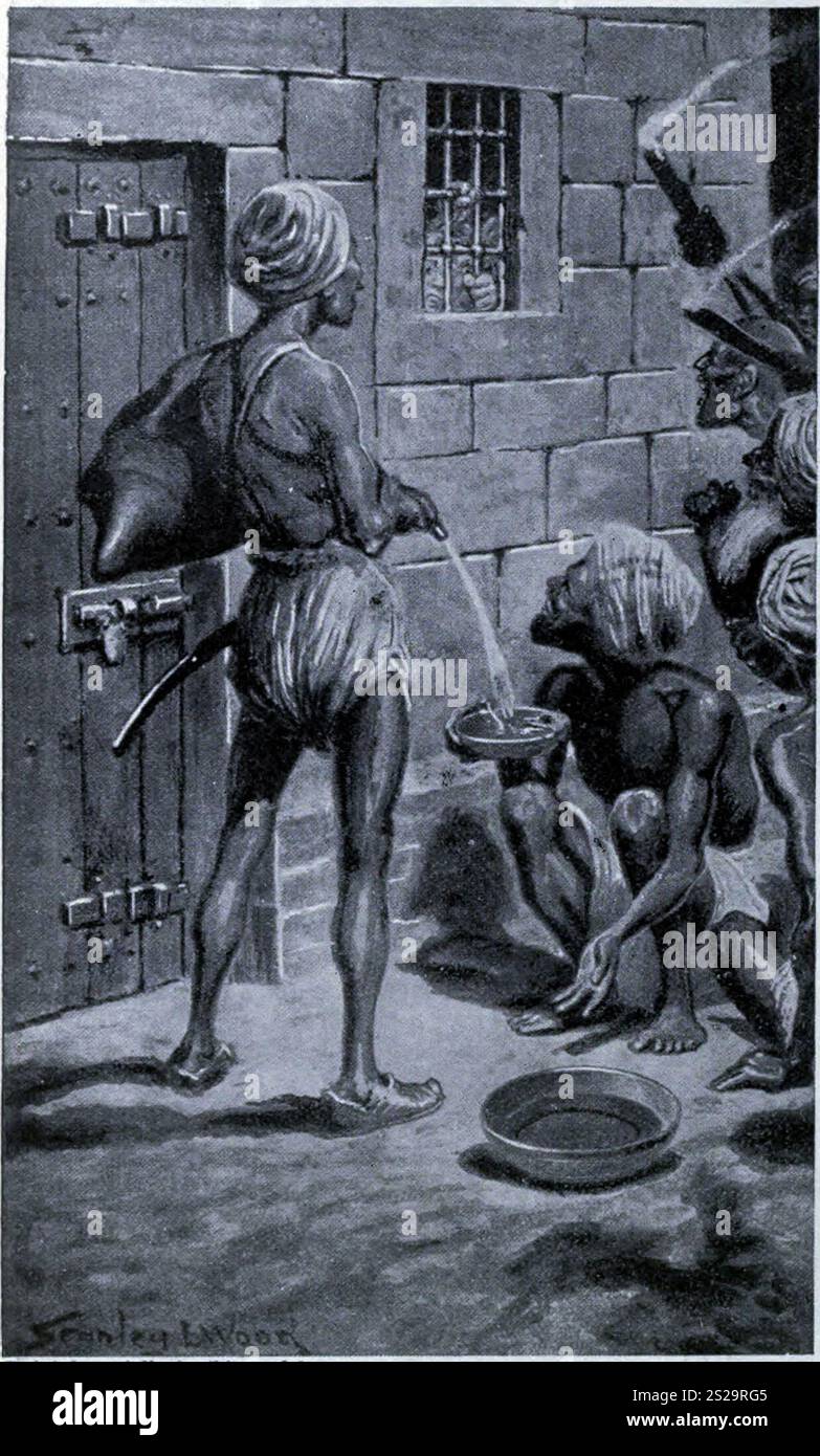 An Illustration of the Black Hole of Calcutta on the 20th June 1756 ...