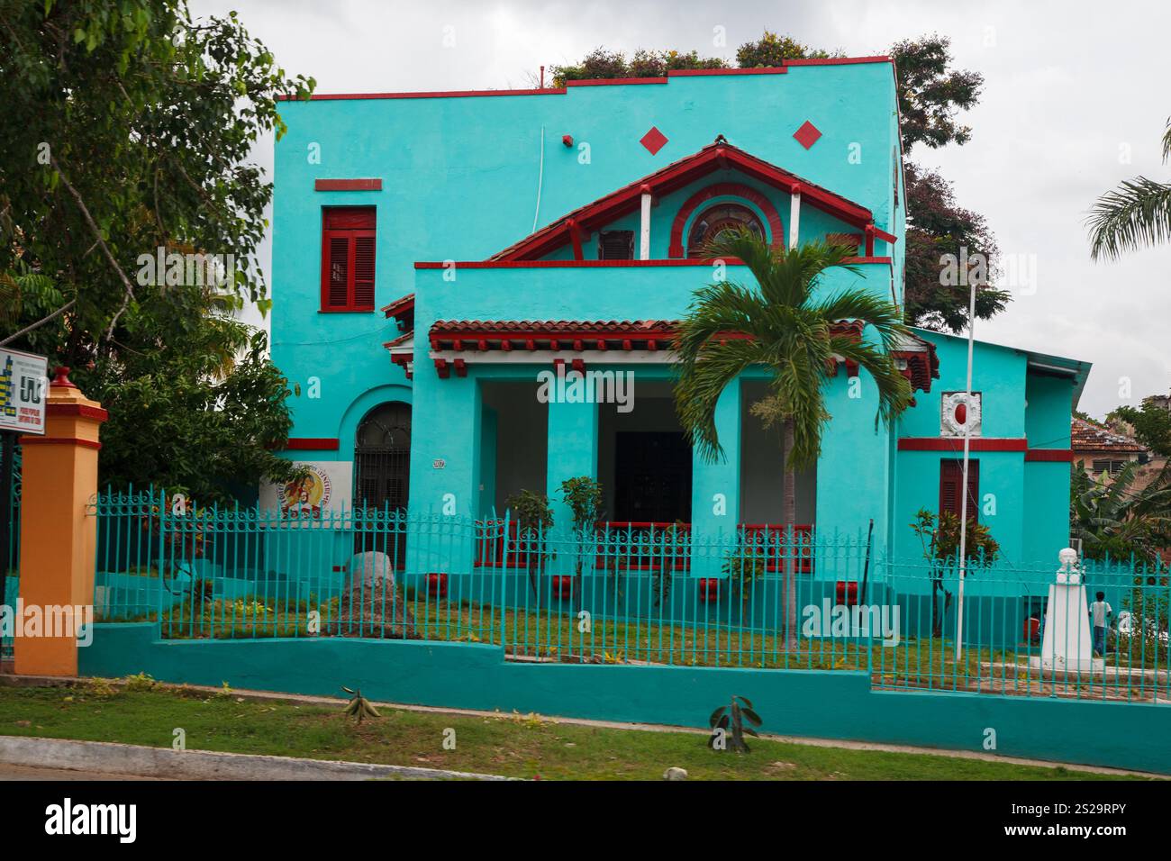 The typical colonial ornate buildings with corinthian columns in ...