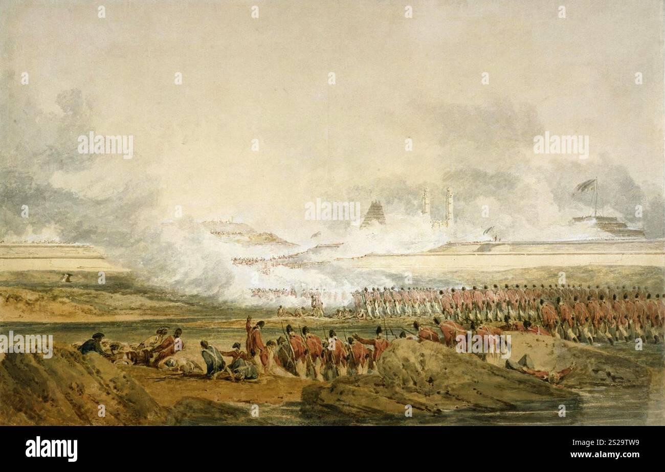 The Siege of Seringapatam painted by Joseph Mallord William Turner c ...