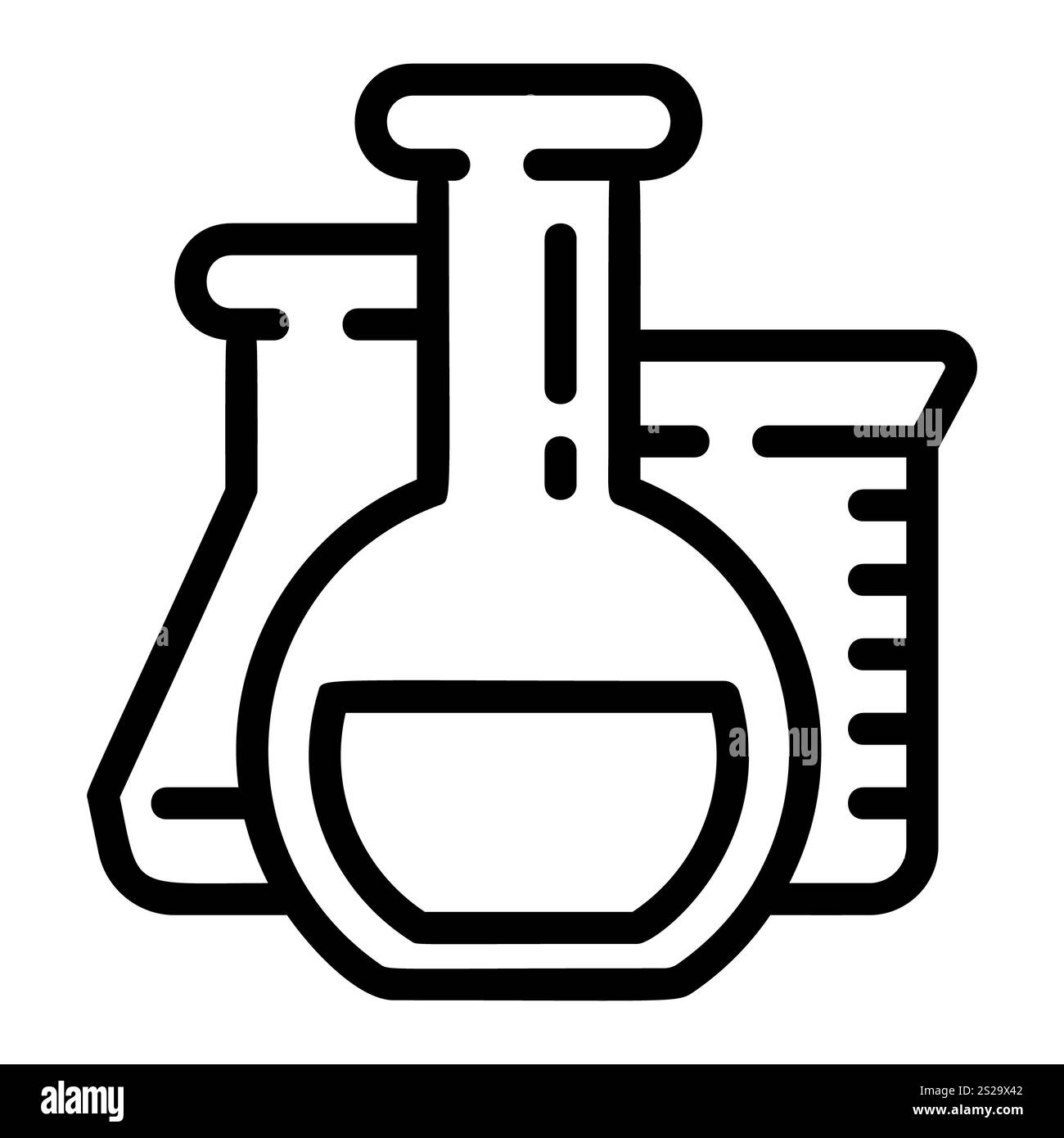 Chemistry flask icon. Outline chemistry flask vector icon for web ...