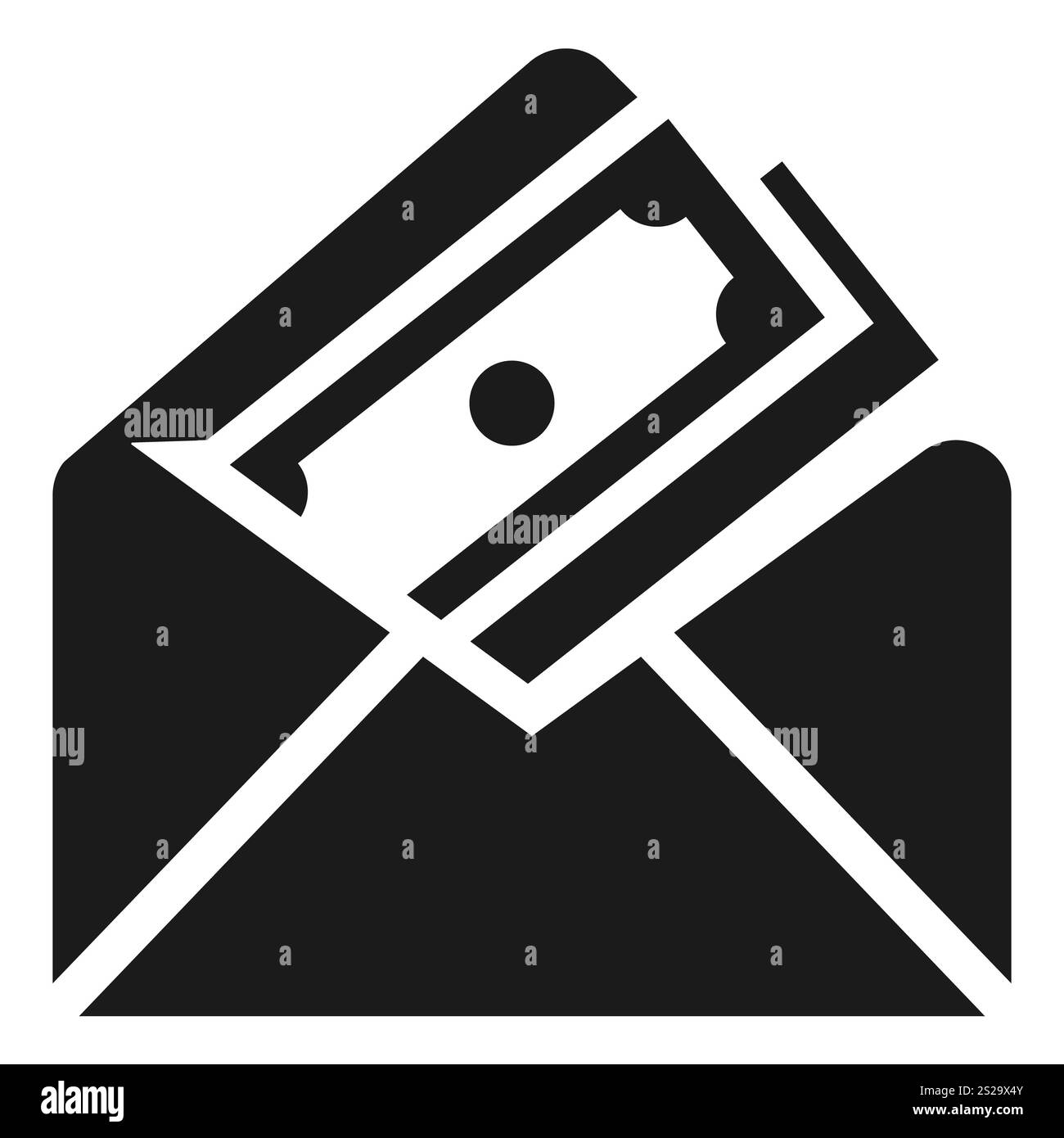 Money envelope icon. Simple illustration of money envelope vector icon ...