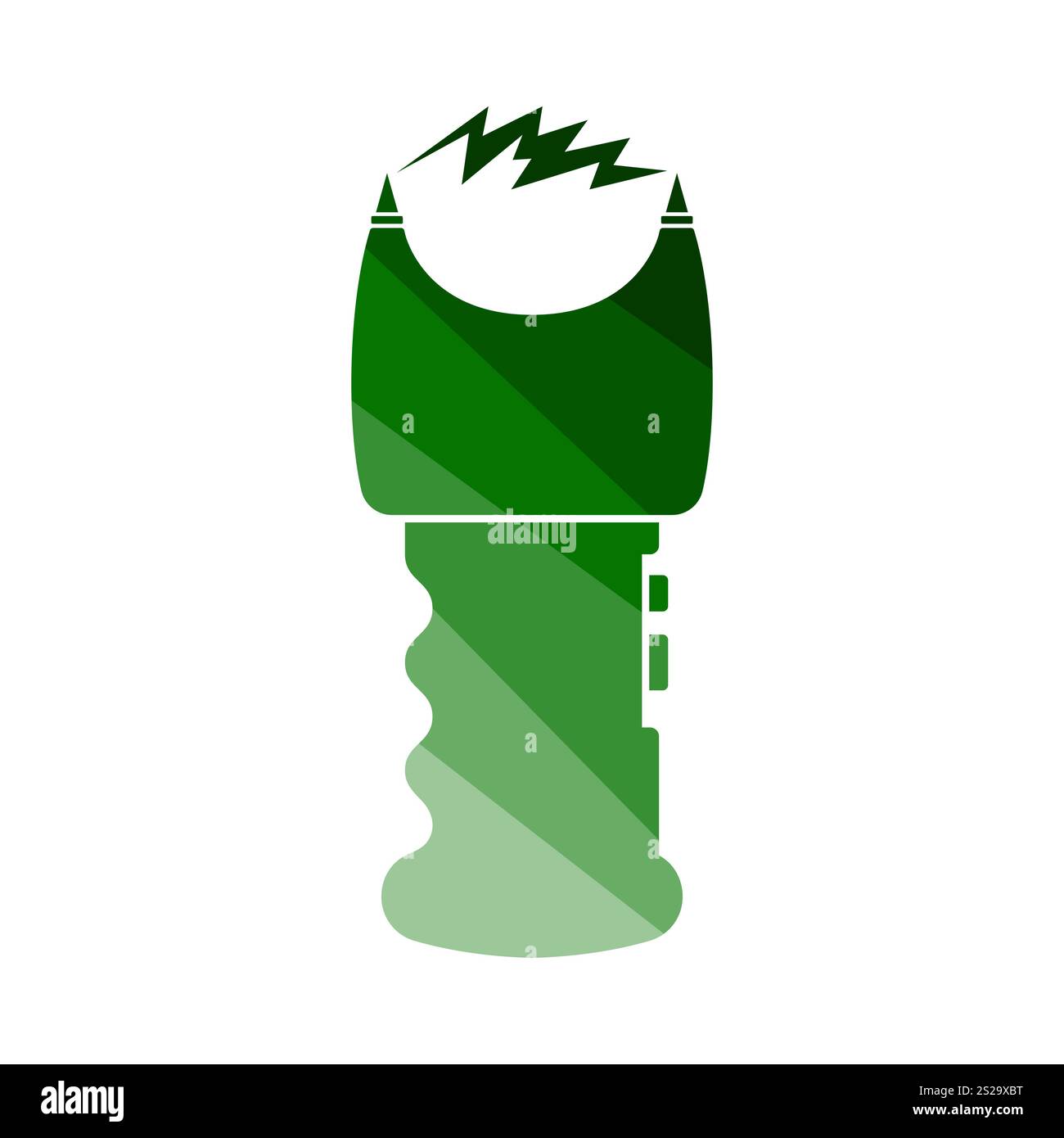 Stun Gun Icon. Flat Color Ladder Design. Vector Illustration Stock ...