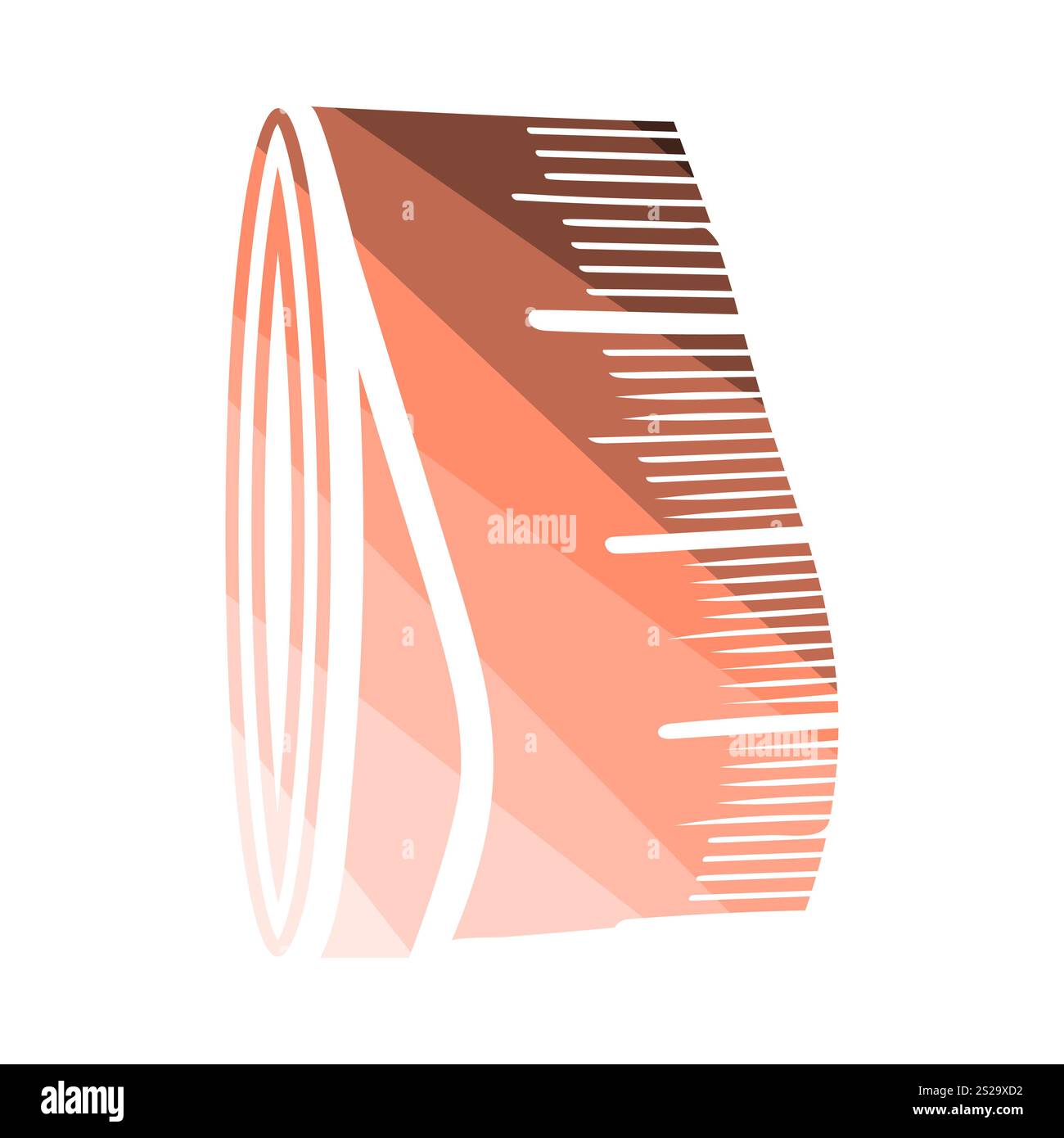 Tailor Measure Tape Icon. Flat Color Ladder Design. Vector Illustration ...