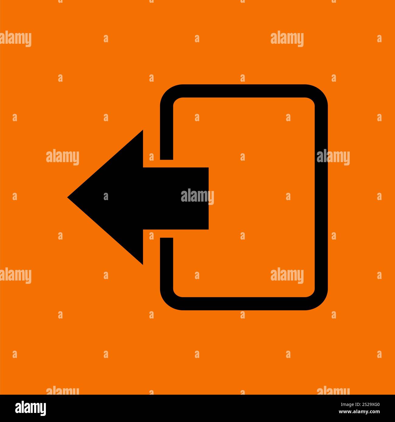 Logout exit icon arrow hi-res stock photography and images - Alamy