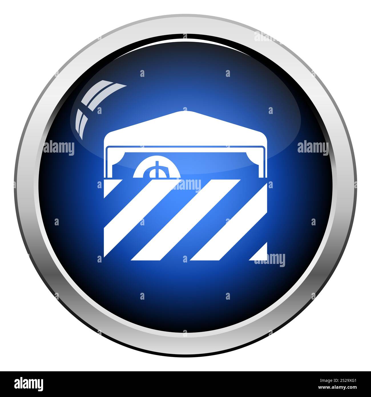 Birthday Gift Envelop Icon With Money. Glossy Button Design. Vector ...