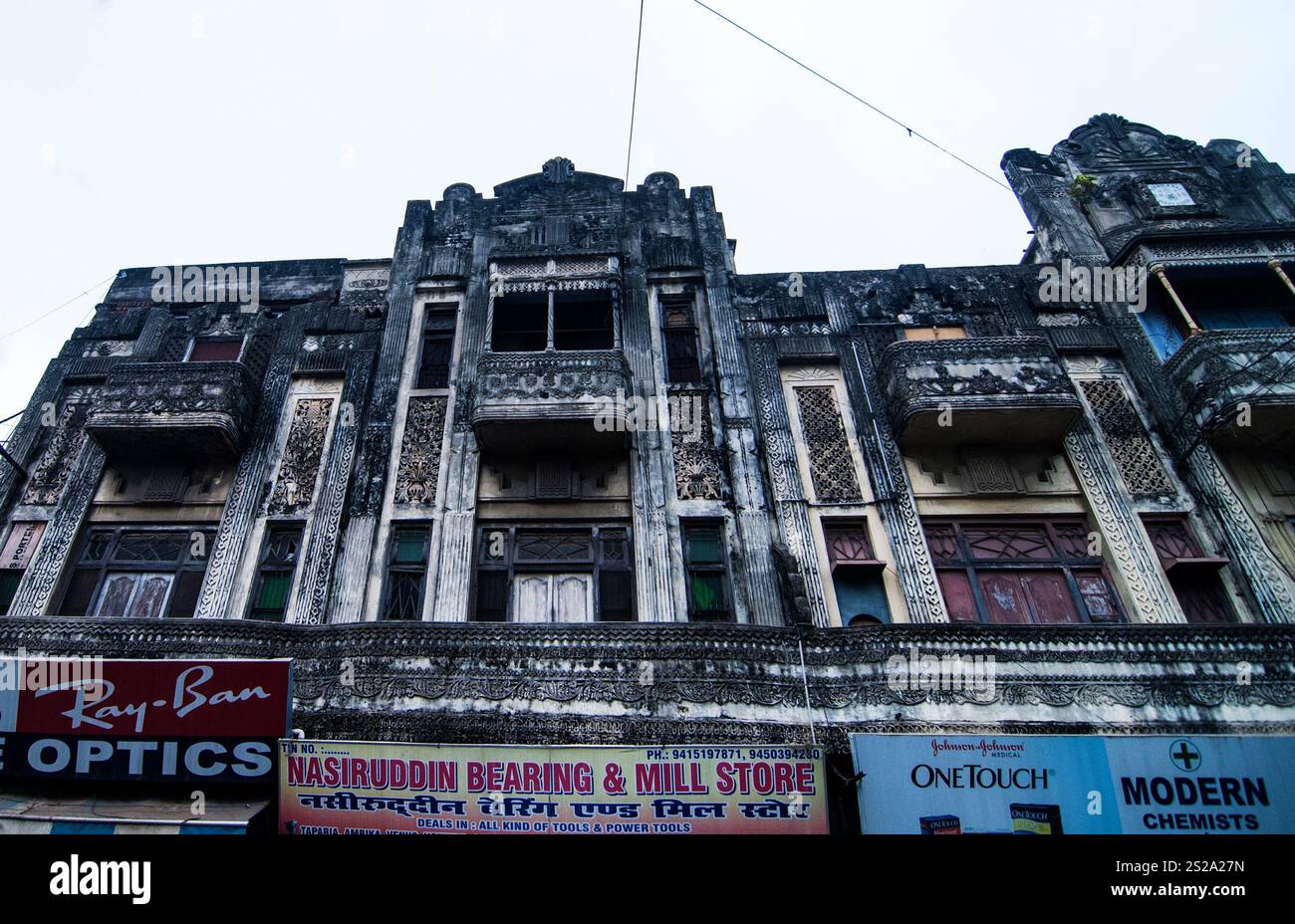 Historical buildings around Kaiserbagh Circle in Lucknow, India Stock ...
