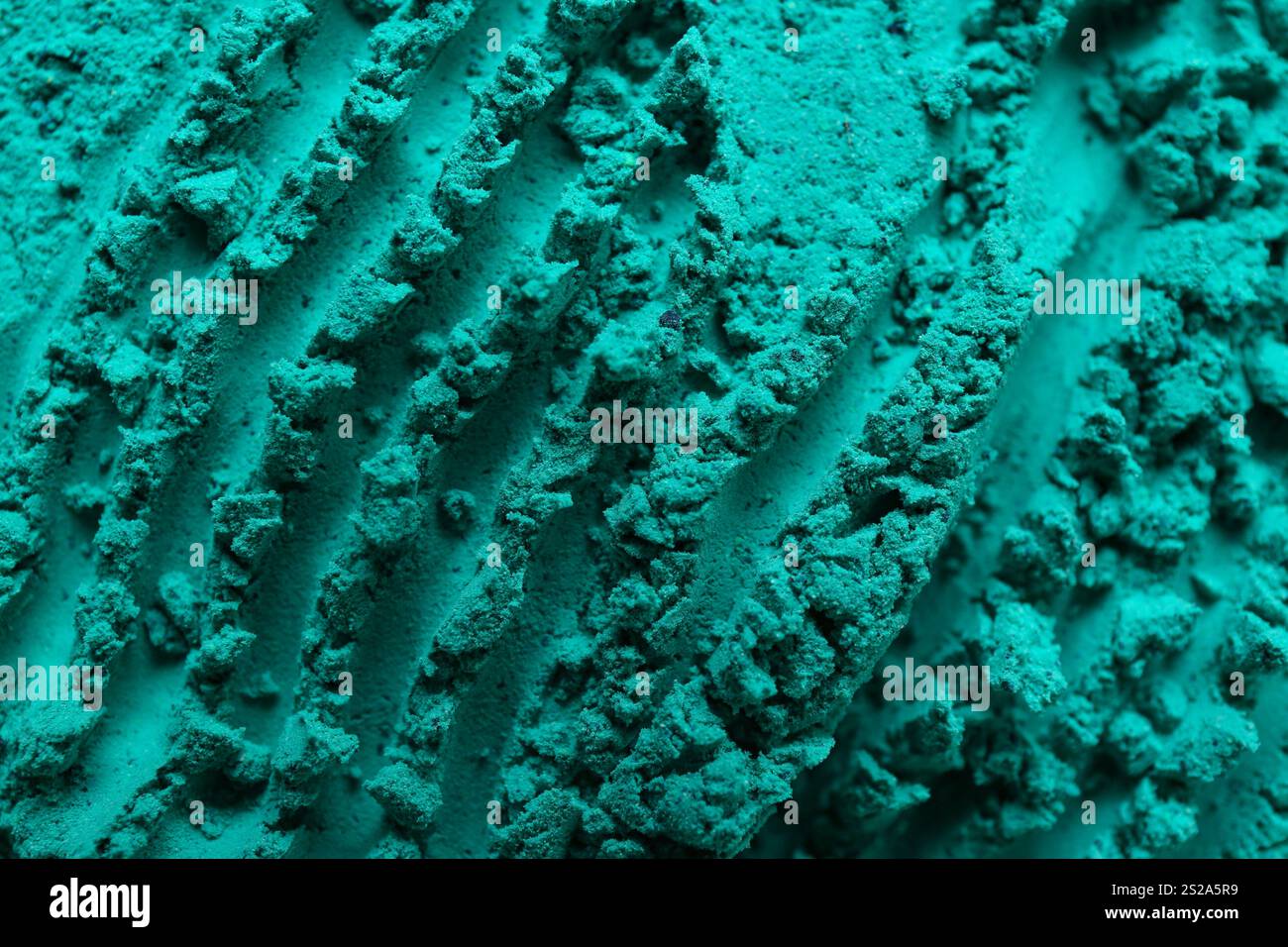 Texture of color powder pigment with lines as background, closeup Stock ...
