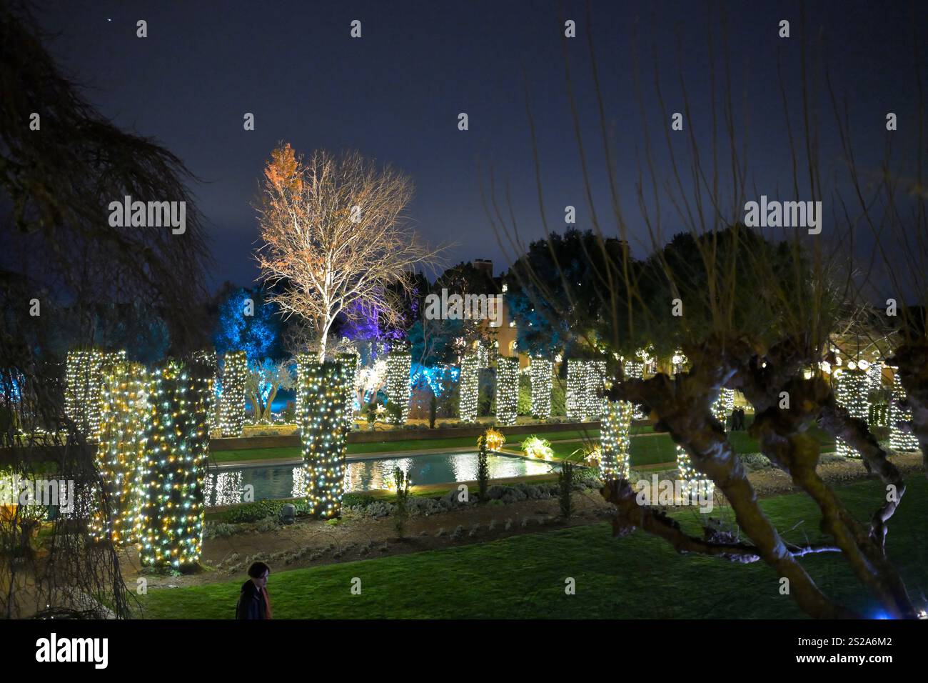 The dazzling lights at the Filoli Estate during the festive season ...
