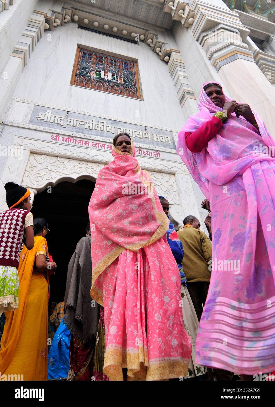 The Valmiki Bhawan Hindu temple in Ayodhya, Uttar Pradesh, India Stock ...