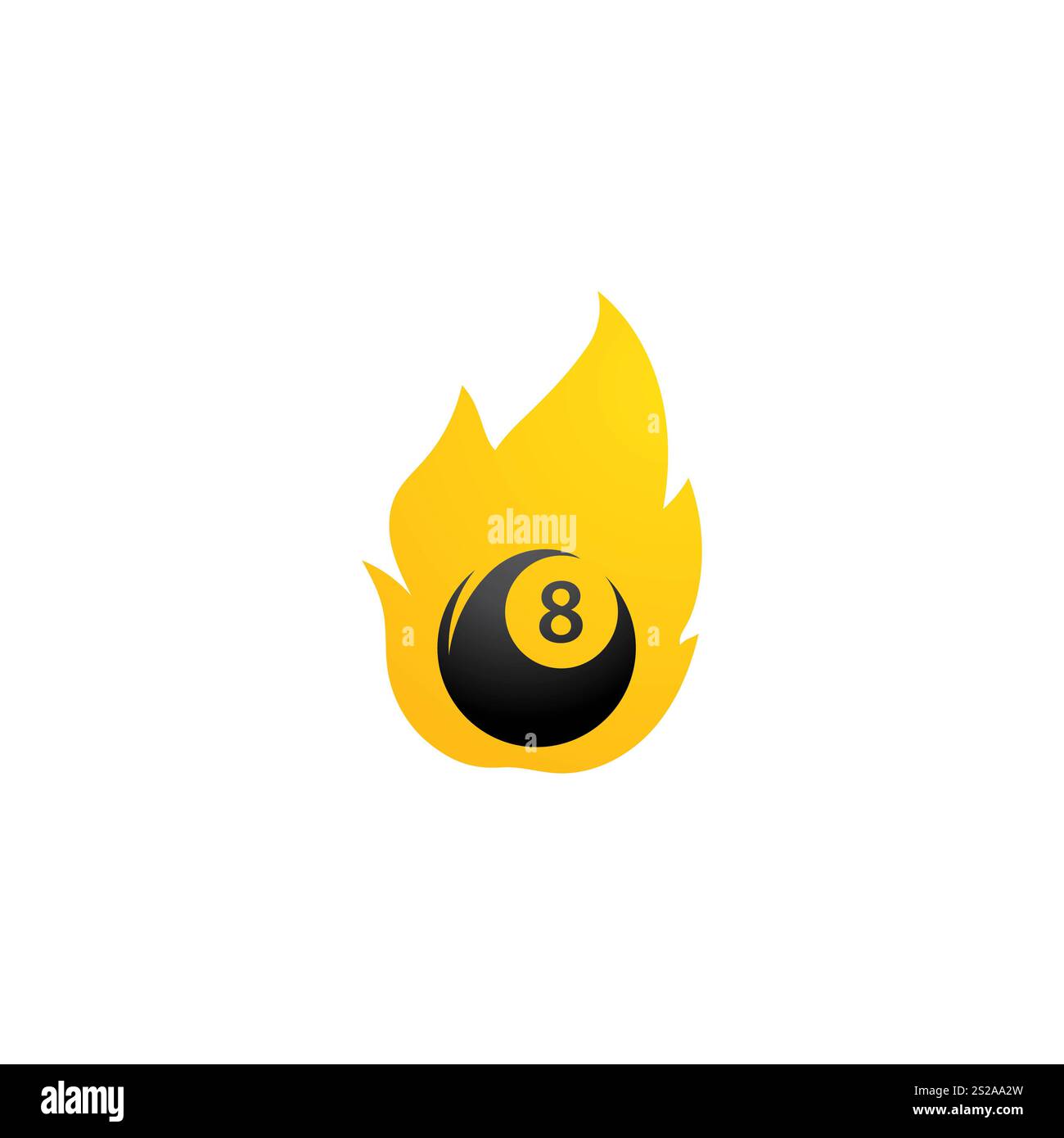 Billiard logo vector illustration template Stock Photo - Alamy