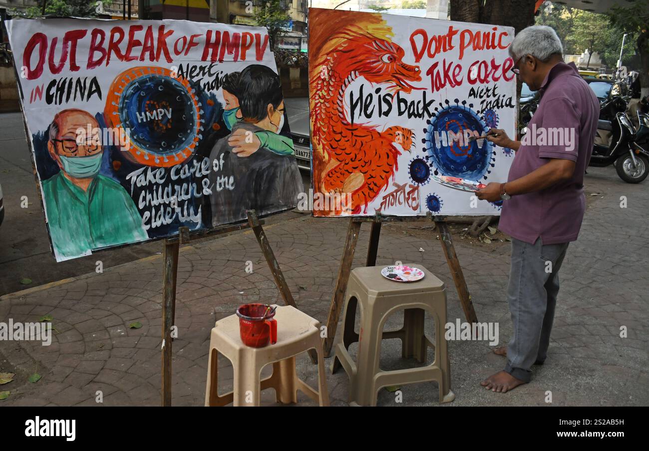 Teacher from Gurukul school of art paint a poster to create awareness ...