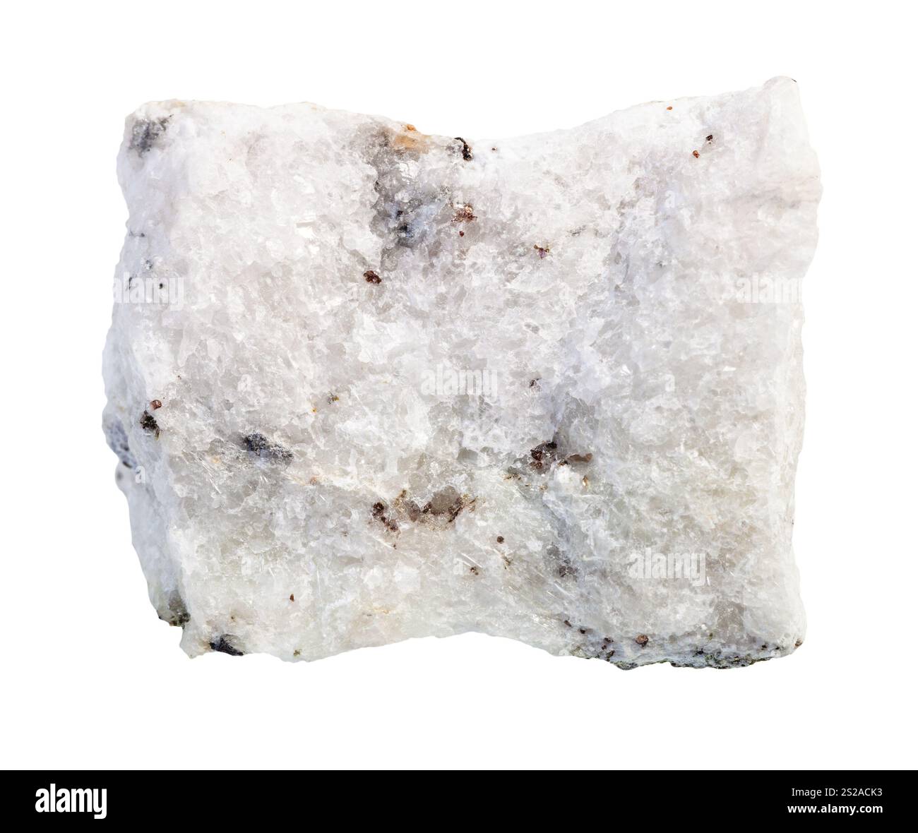 closeup of sample of natural mineral from geological collection ...