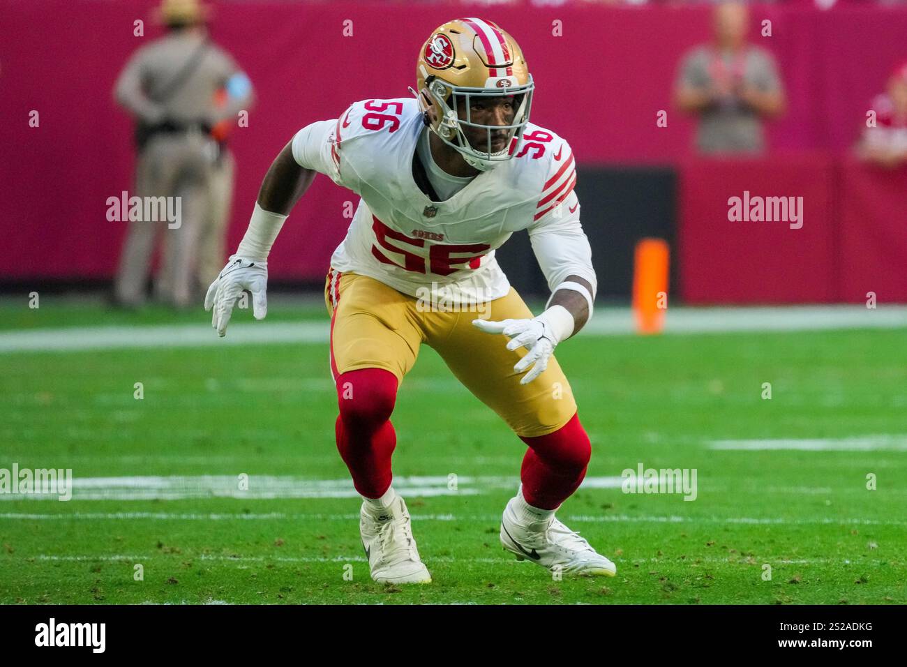San Francisco 49ers defensive end Leonard Floyd (56) during their NFL ...