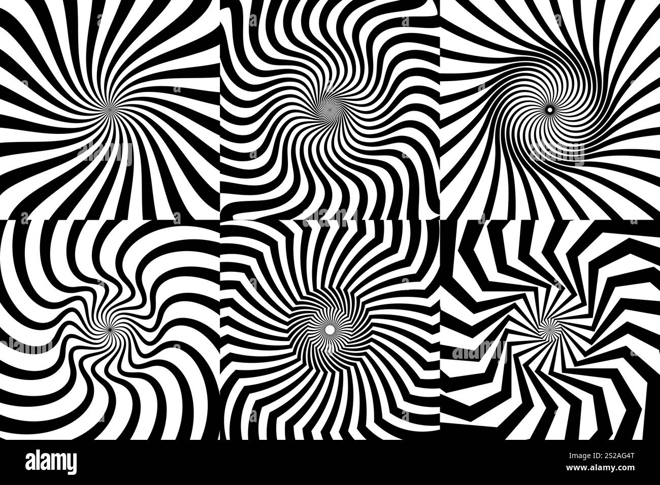 Psychedelic hypnotic spiral pattern backgrounds of vector hypnosis ...