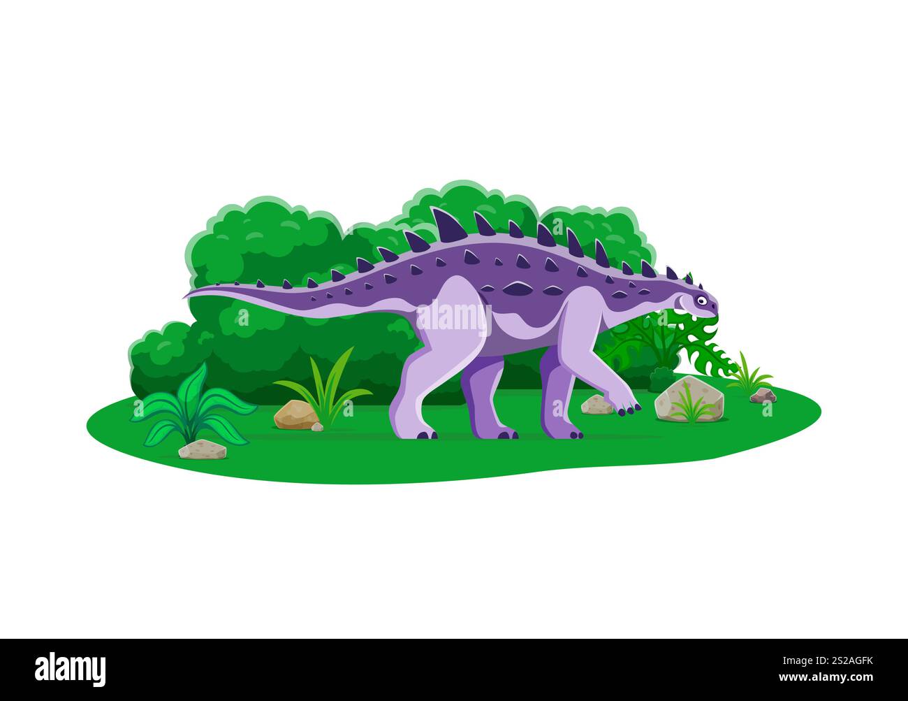 Struthiosaurus prehistoric dinosaur character Isolated cartoon vector ...