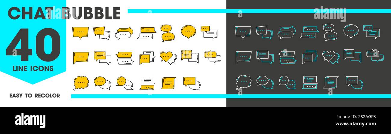 Dialogue balloon, chat bubble icons. Speech or talk balloons, chat message text boxes, dialogue ...