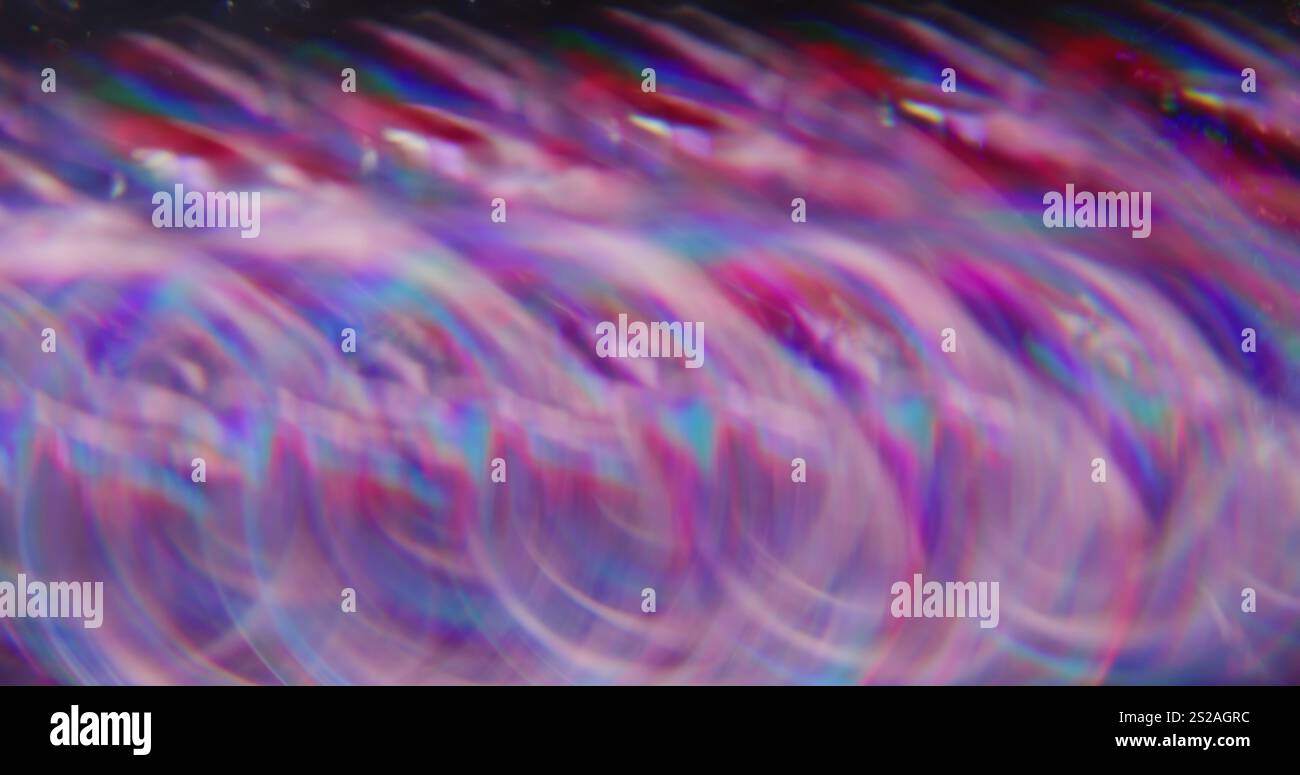 Blur lens flare. Bokeh light. Multicolor blue red particles transparent ...