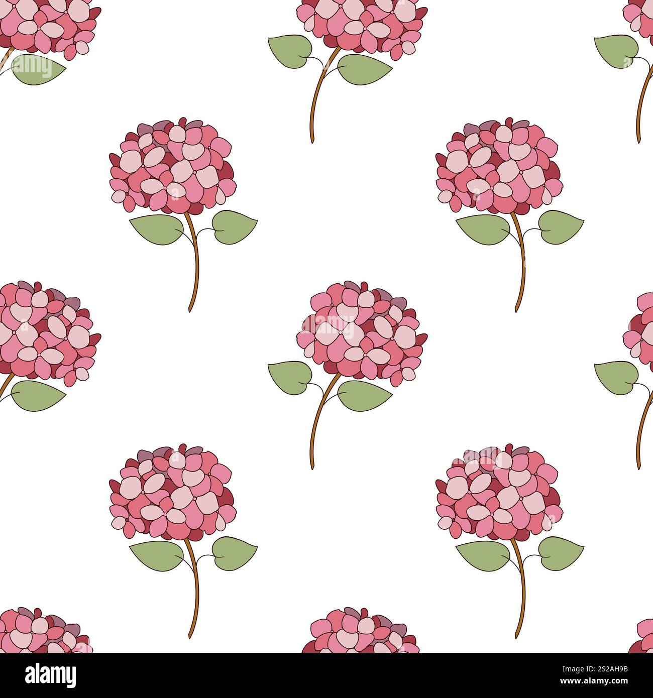 Hydrangea vector hi-res stock photography and images - Alamy