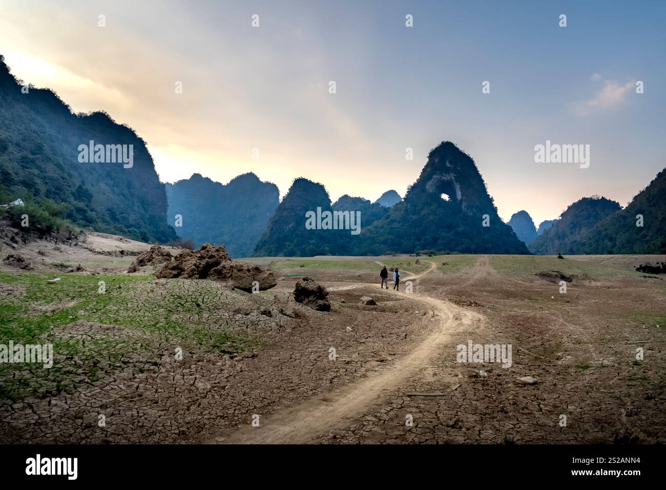 The stunning and unique view in a limestone valley in the province of ...