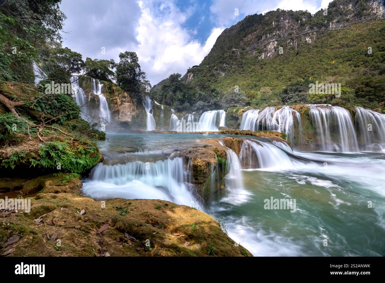Royalty high quality stock image of “ Ban Gioc “ waterfall, Cao Bang ...