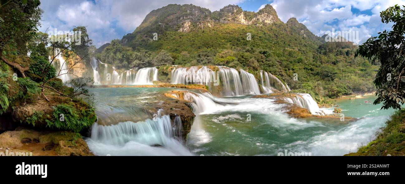 Royalty high quality stock image of “ Ban Gioc “ waterfall, Cao Bang ...