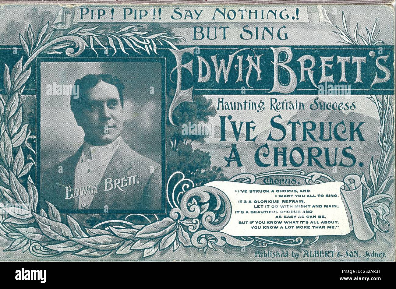 Song advertising 1900s hi-res stock photography and images - Alamy